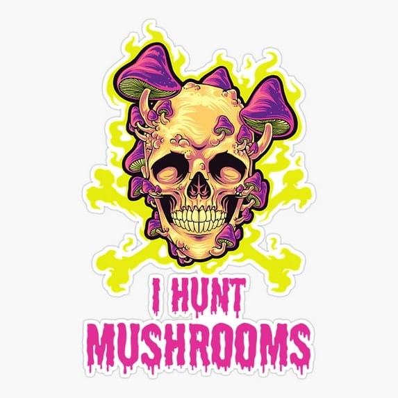 DOPASTICKER Mushroom Hunter Ungi Oraging I Hunt Sticker, Phone Sticker ...