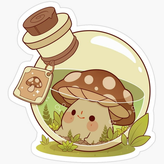 DOPASTICKER Mushroom In Magic Potion Perfect Gift Everyone Phone Decal ...