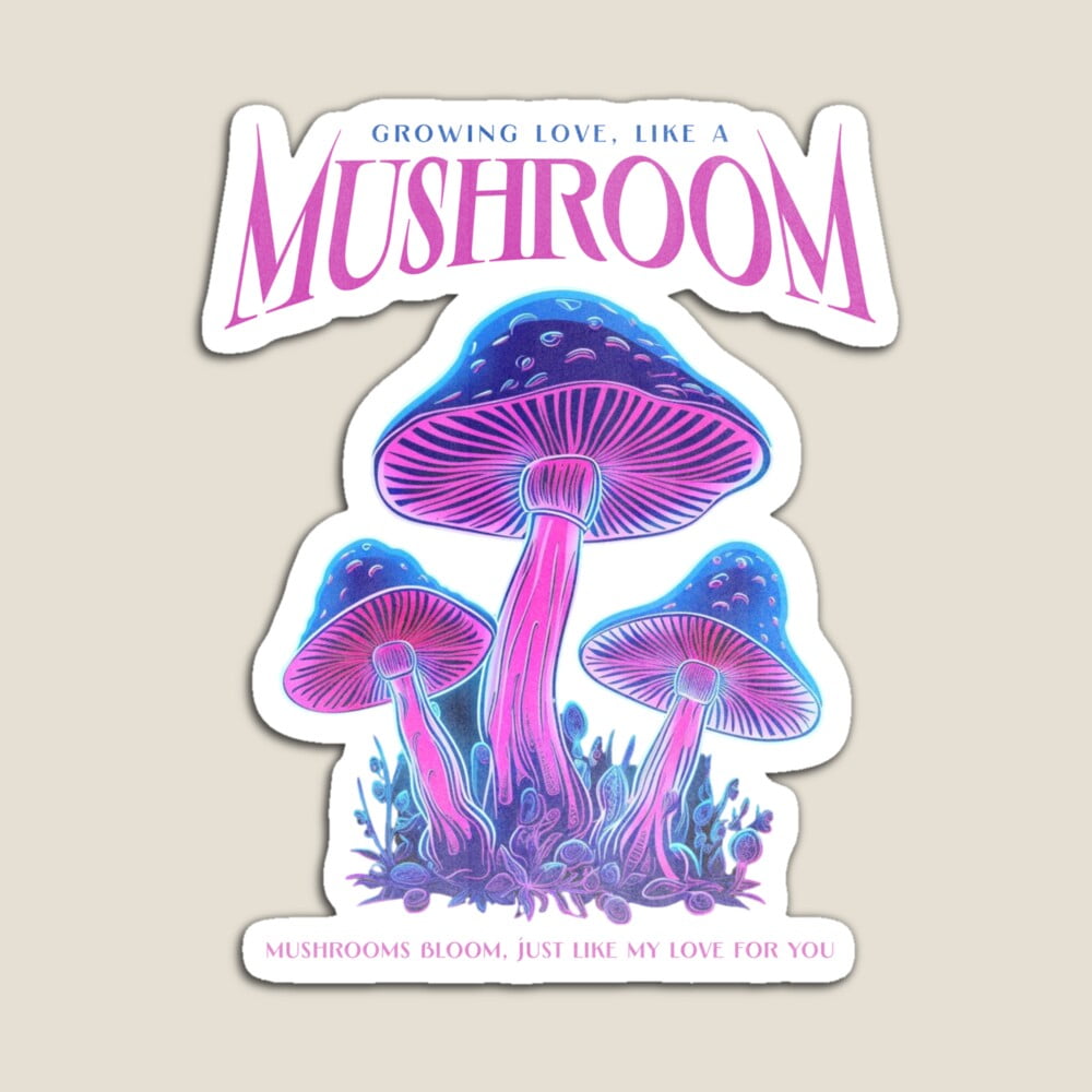 DOPASTICKER Mushrooms - Community Gardening - Backyard Gardening ...