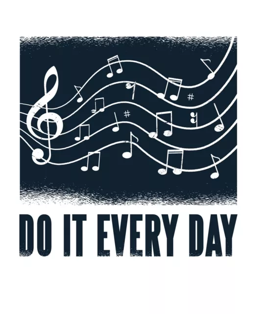 DOPASTICKER Music Do It Every Day Quote Sticker Sheet Musical Notes ...