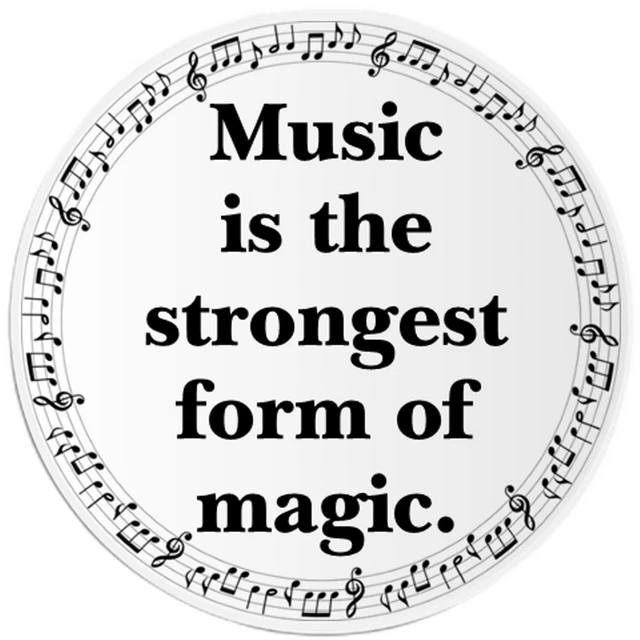 DOPASTICKER Music Is The Strongest Form Of Magic Phone Decal Water ...