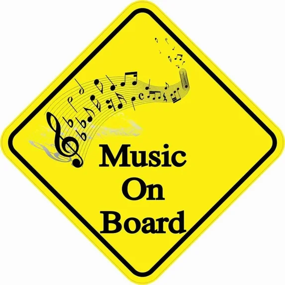 DOPASTICKER Music On Board Sticker Phone Sticker, Latop Sticker, Lover ...