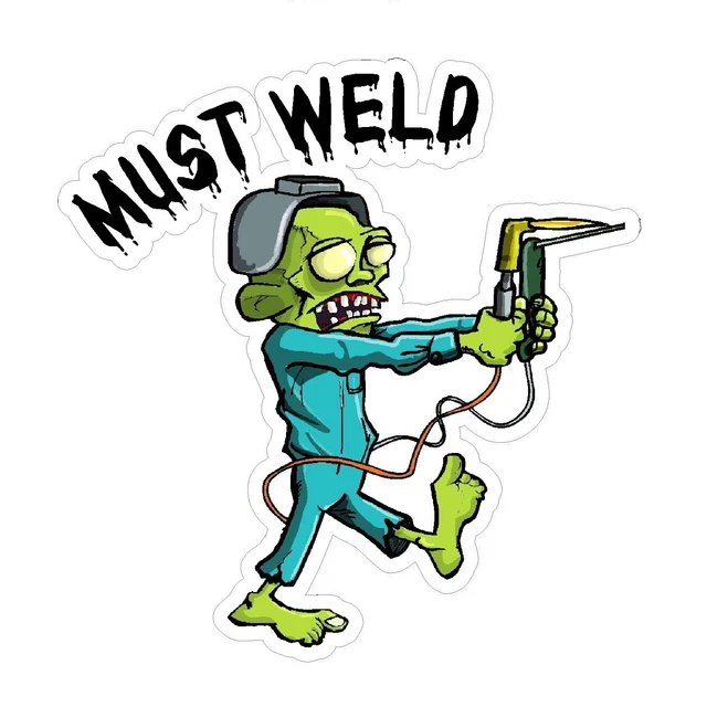 DOPASTICKER Must Weld Sticker Hard Hat Sticker Laptop Sticker Phone ...