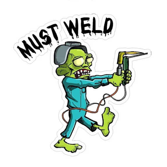 DOPASTICKER Must Weld Sticker Hard Hat Sticker Laptop Sticker Phone ...