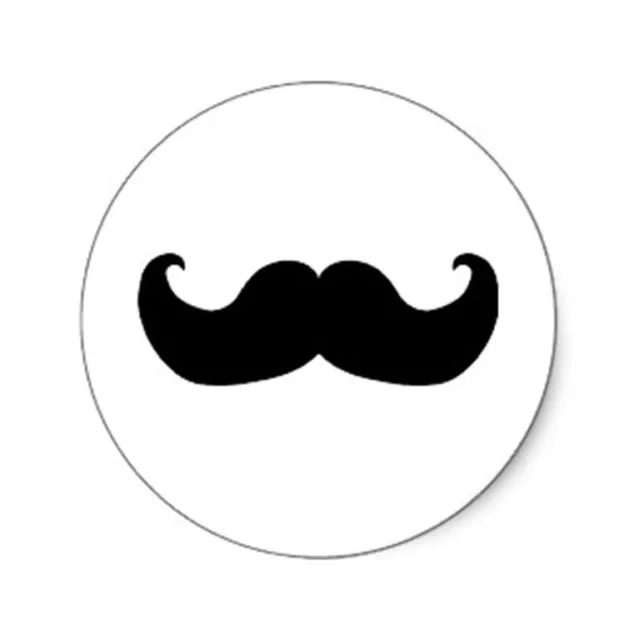 DOPASTICKER Mustache Sticker Hard Hat Sticker Laptop Sticker Phone ...