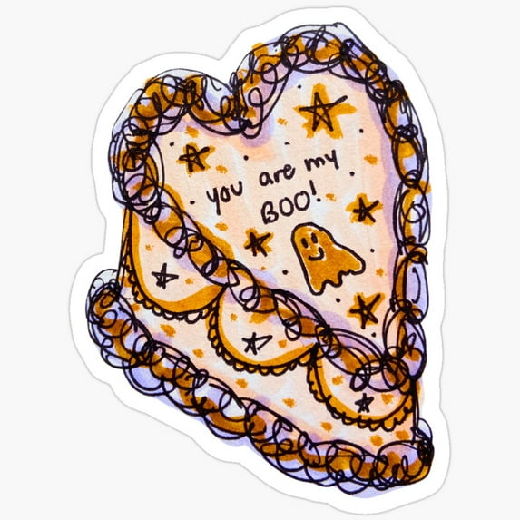 DOPASTICKER My Boo! Cake Sticker Phone Sticker, Latop Sticker, Lover ...