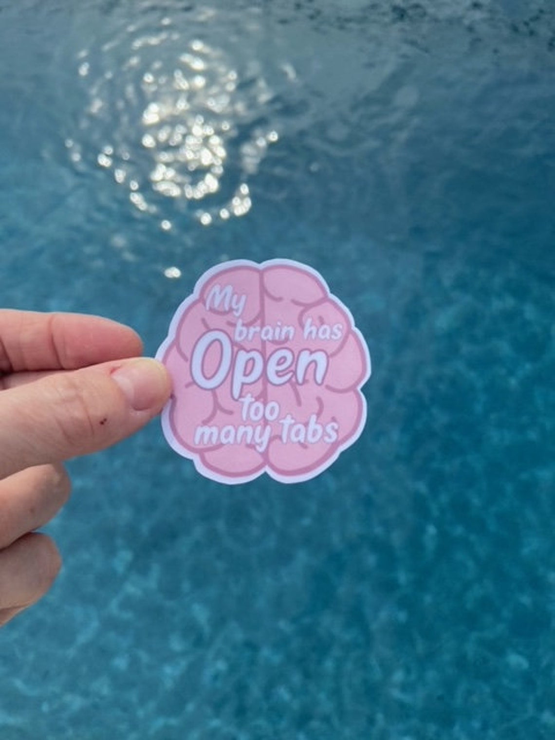 DOPASTICKER My Brain Has Too Many Tabs Open Sticker, Cute Sticker, Car ...