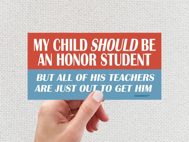DOPASTICKER My Child Should Be An Honor Student Stickers Phone Decal ...