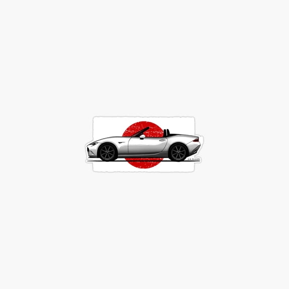 DOPASTICKER My Drawing Of Classic Japanese Roadster Sports Car With ...