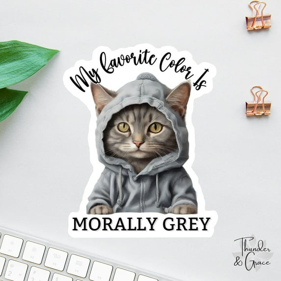 DOPASTICKER My Favorite Color Is Morally Grey Sticker, Kindle Sticker ...