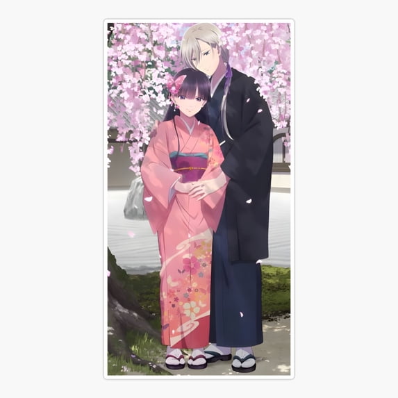 DOPASTICKER My Happy Marriage Love In Japan In Kimono Sticker, Phone ...