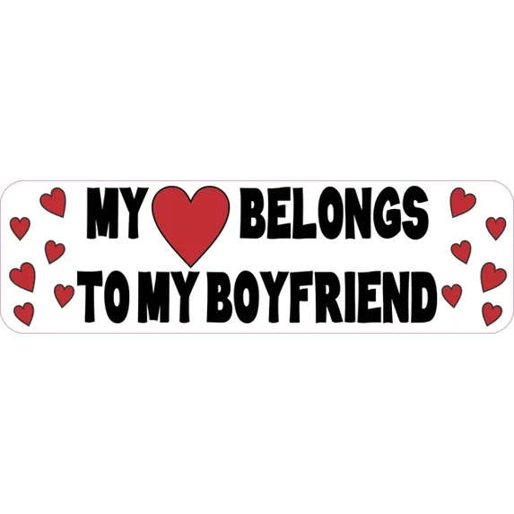 DOPASTICKER My Heart Belongs To My Boyfriend Sticker Phone Sticker ...