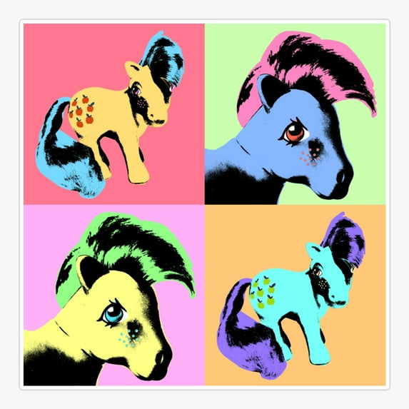 DOPASTICKER My Little Pony Pop Art Sticker, Phone Sticker Car Stickers ...