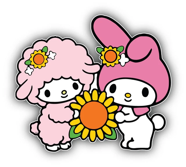 DOPASTICKER My Melody Flat Cartoon Sticker Decal Phone Decal Water ...