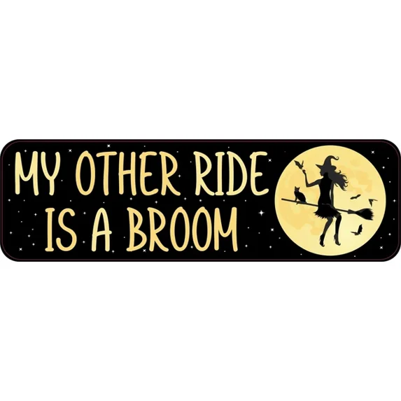 DOPASTICKER My Other Ride Is A Broom Horror Sticker Phone Sticker ...