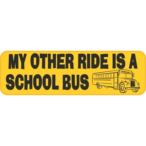 DOPASTICKER My Other Ride Is A School Bus Sticker Car Sticker Phone ...