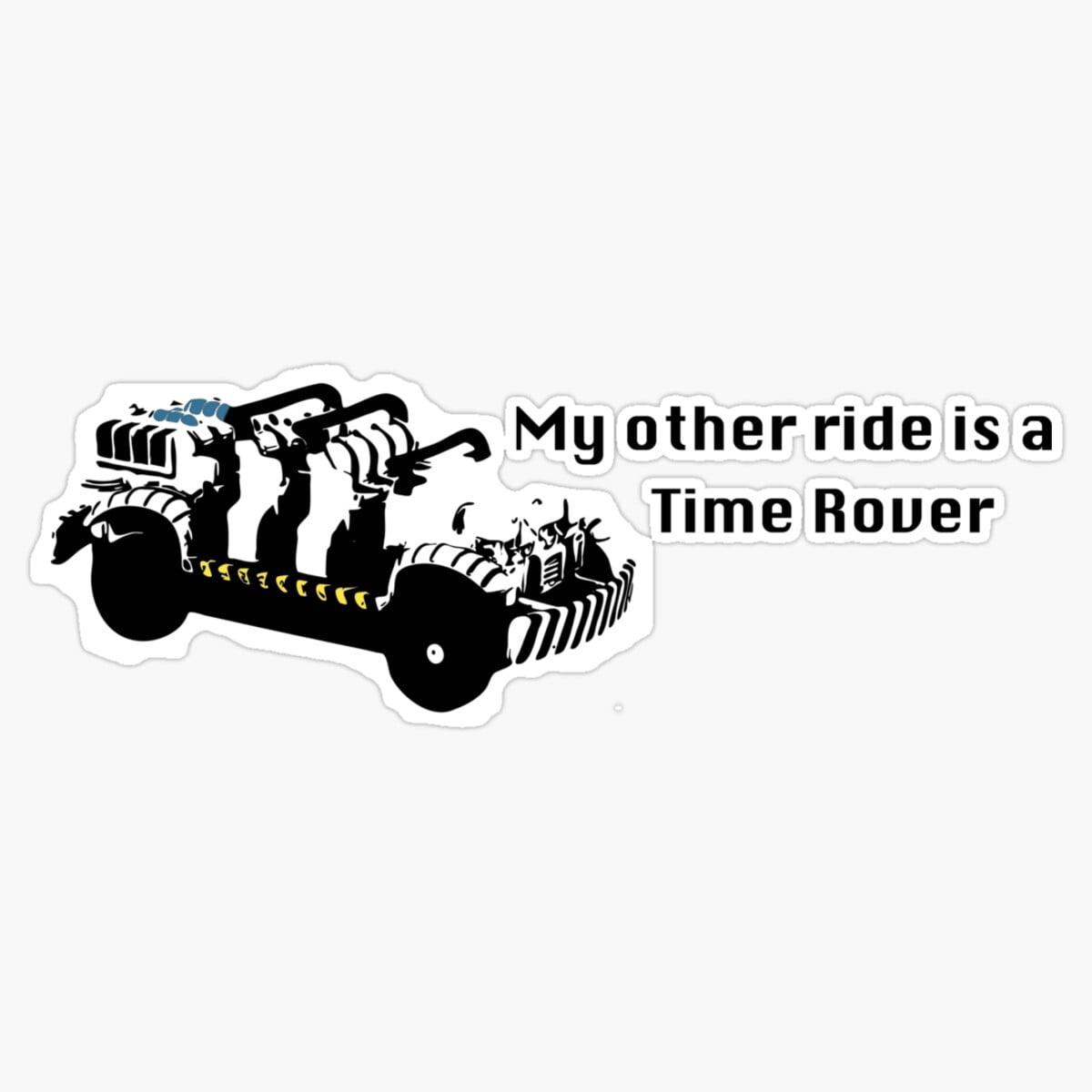 DOPASTICKER My Other Ride Is A Time Rover Sticker, Phone Sticker Car ...