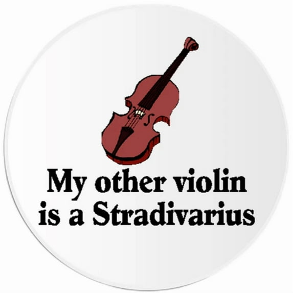 DOPASTICKER My Other Violin Is A Stradivarius Sticker, Phone Decal Water Bottle Stickers, Cars ...