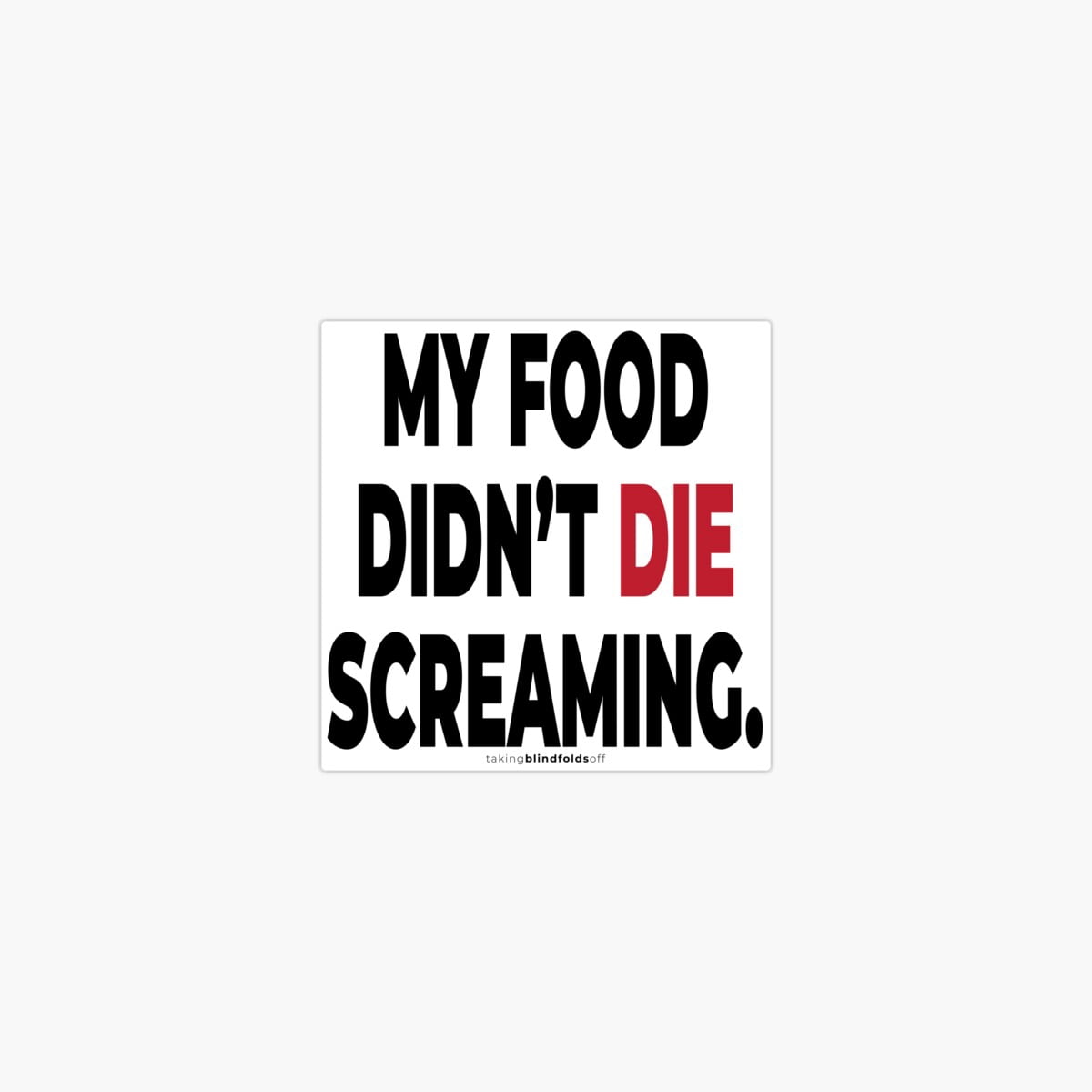 DOPASTICKER My Scream Didn'T Die Screaming. - Vegan Activist Graphics # ...