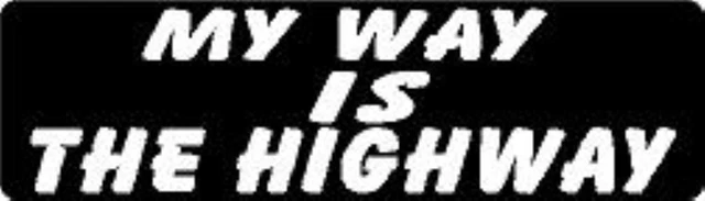DOPASTICKER My Way Is The Highway Sticker Phone Decal Water Bottle ...