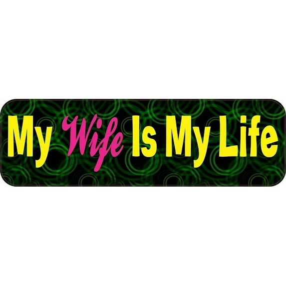 DOPASTICKER My Wife Is My Life Sticker Phone Sticker, Latop Sticker ...