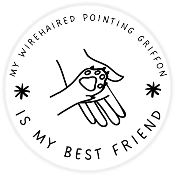 DOPASTICKER My Wirehaired Pointing Griffon Is My Best Friend Sticker ...