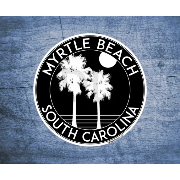 DOPASTICKER Myrtle Beach South Carolina Beach Sticker, Phone Stickers ...