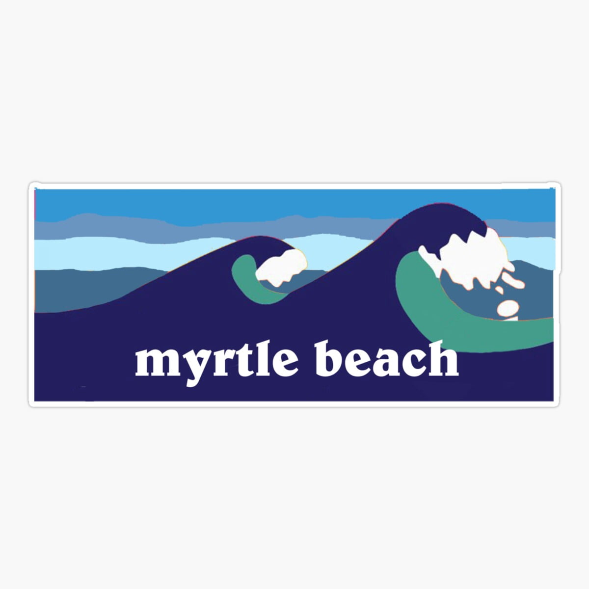 DOPASTICKER Myrtle Beach Sticker, Phone Sticker Water Bottle Sticker ...