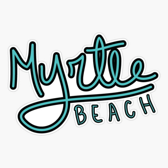 DOPASTICKER Myrtle Beach Sticker, Phone Sticker Water Bottle Sticker ...