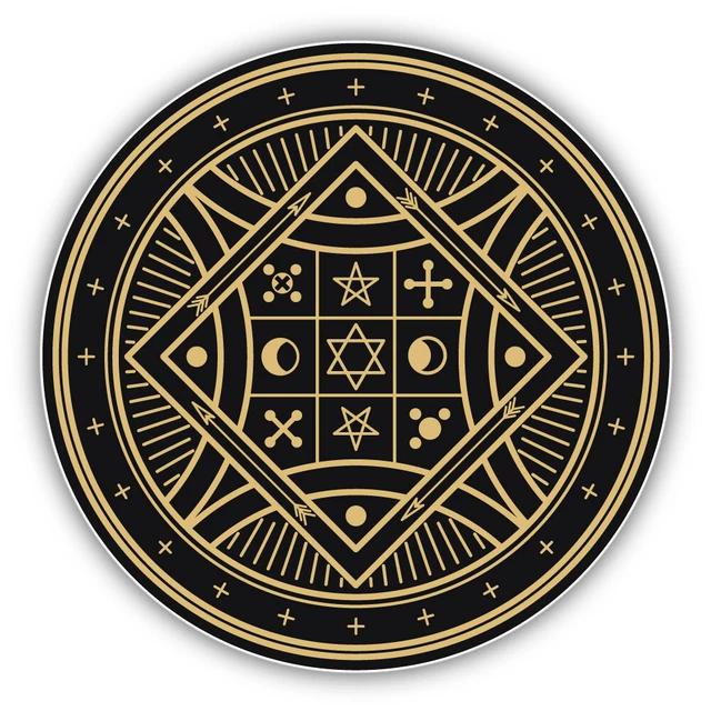 DOPASTICKER Mystery Occult Esoteric Sticker Phone Water Bottle Stickers ...