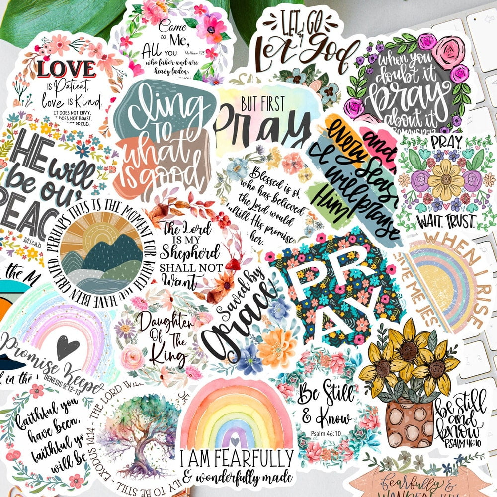 DOPASTICKER Mystery Sticker Pack, Bible Sticker Pack, Faith Stickers ...