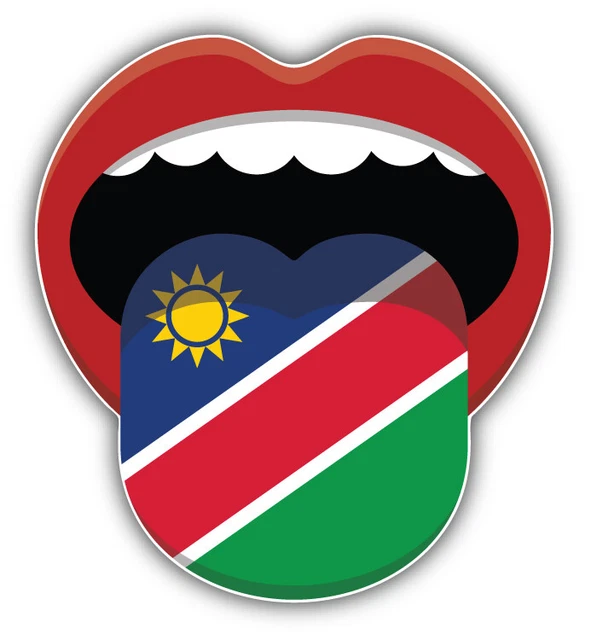 DOPASTICKER Namibia Flag Mouth Car Sticker Phone Decal Water Bottle ...