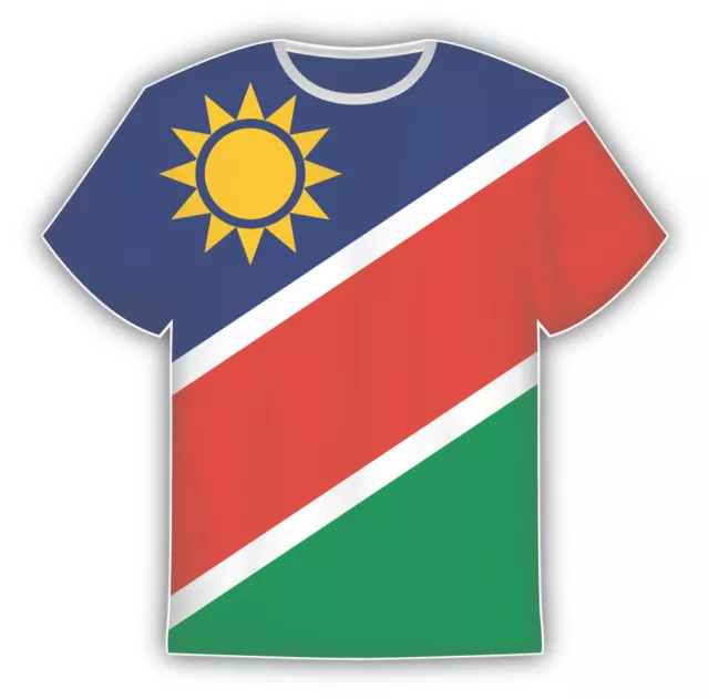 DOPASTICKER Namibia Flag Sticker In The Form Of T Shirt Sticker Phone ...
