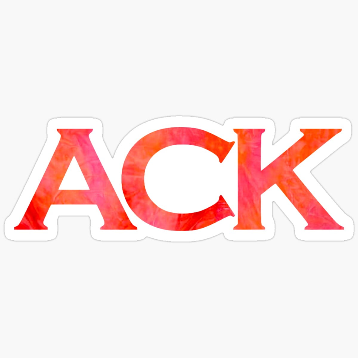 DOPASTICKER Nantucket "Ack" Letters Sticker Birthday Gifts - Decorative ...