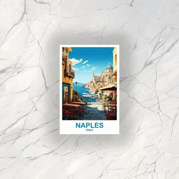 DOPASTICKER Naples Italy Travel Sticker, Naples Art, Italy Travel ...