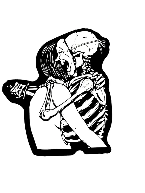DOPASTICKER Narcissist Back Stabber Sticker Line Art Minimal Gothic ...