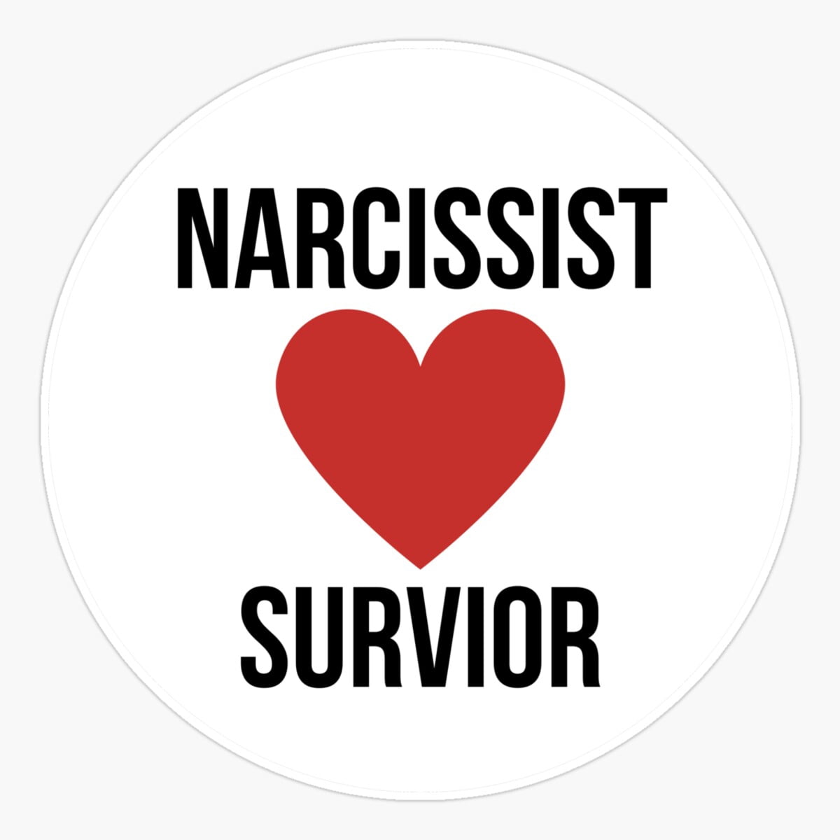 DOPASTICKER Narcissist Survivor Sticker, Phone Sticker Water Bottle ...
