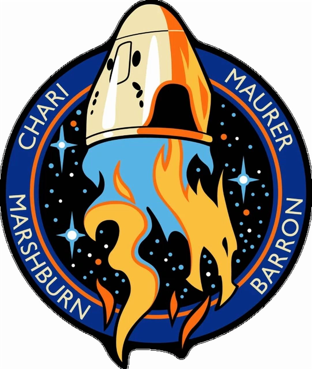 DOPASTICKER Nasa Spacex Crew-3 Mission Patch Sticker Decal Nasa ...