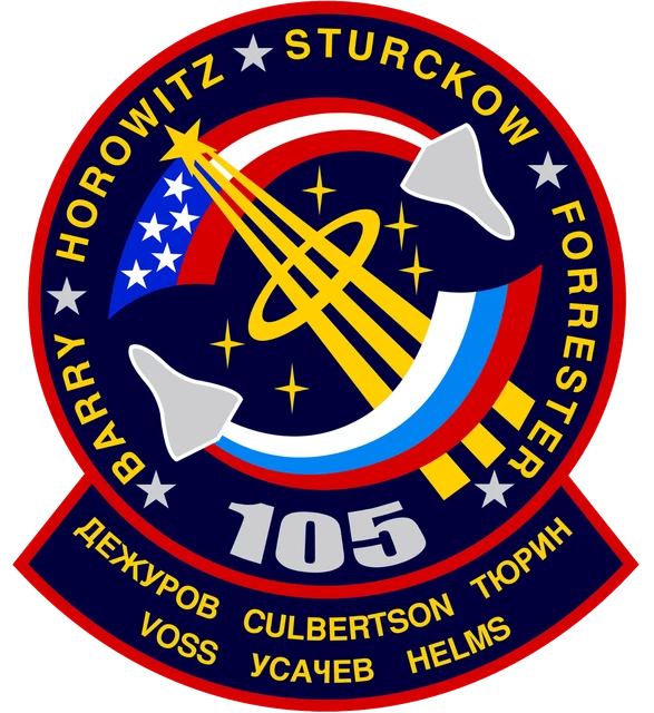 DOPASTICKER Nasa Sts-105 Mission Patch Sticker Decal Discovery Nasa ...