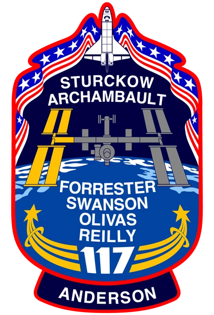 DOPASTICKER Nasa Sts-117 Mission Patch Sticker Decal Atlantis Nasa ...