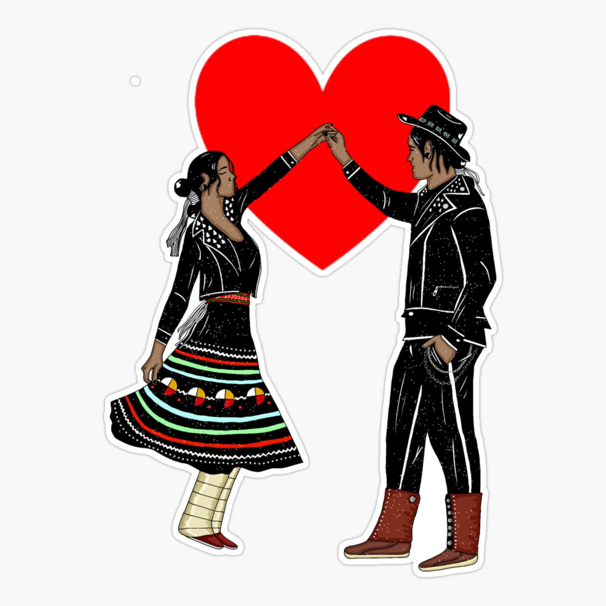 DOPASTICKER Native Punk Anarchist Lovers Sticker, Phone Sticker Car ...