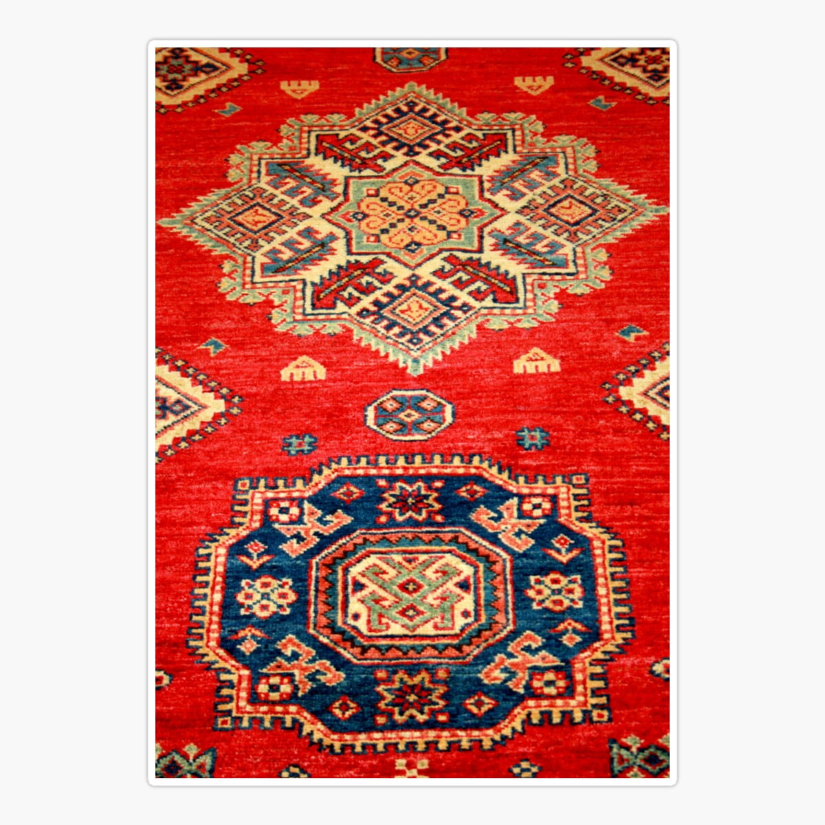 DOPASTICKER Natural Dyed Handmade Anatolian Carpet Sticker, Phone ...