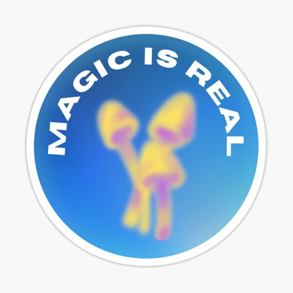 DOPASTICKER Nature Magic Mushroom Aura Sticker Gift You - Decorative ...