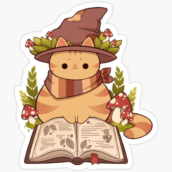 DOPASTICKER Nature Witc.H Kitty Sticker Phone Decal Water Bottle ...