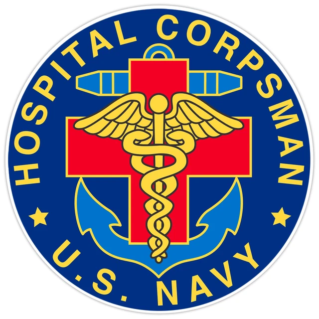 DOPASTICKER Navy Hospital Corpsman Decal Sticker Military Soldier Decal ...