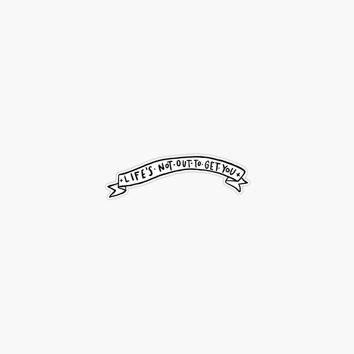 DOPASTICKER Neck Deep Life'S Not Out To Get You Sticker, Phone Sticker ...