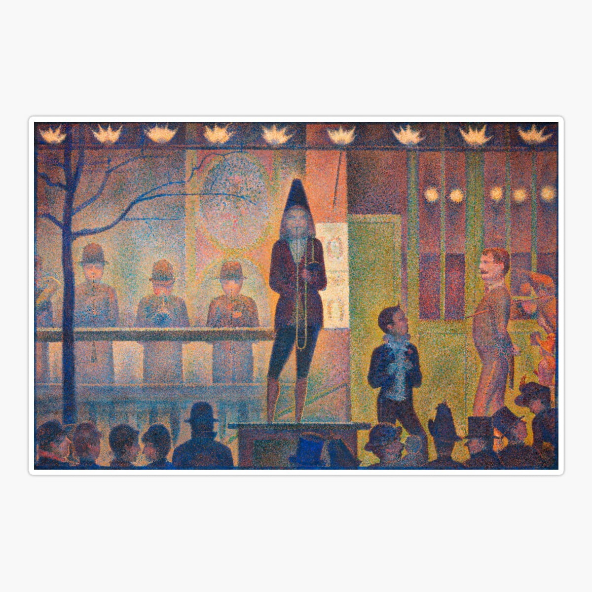 DOPASTICKER Neo Impressionism Painting Circus Sideshow (Ca. 18871888 ...