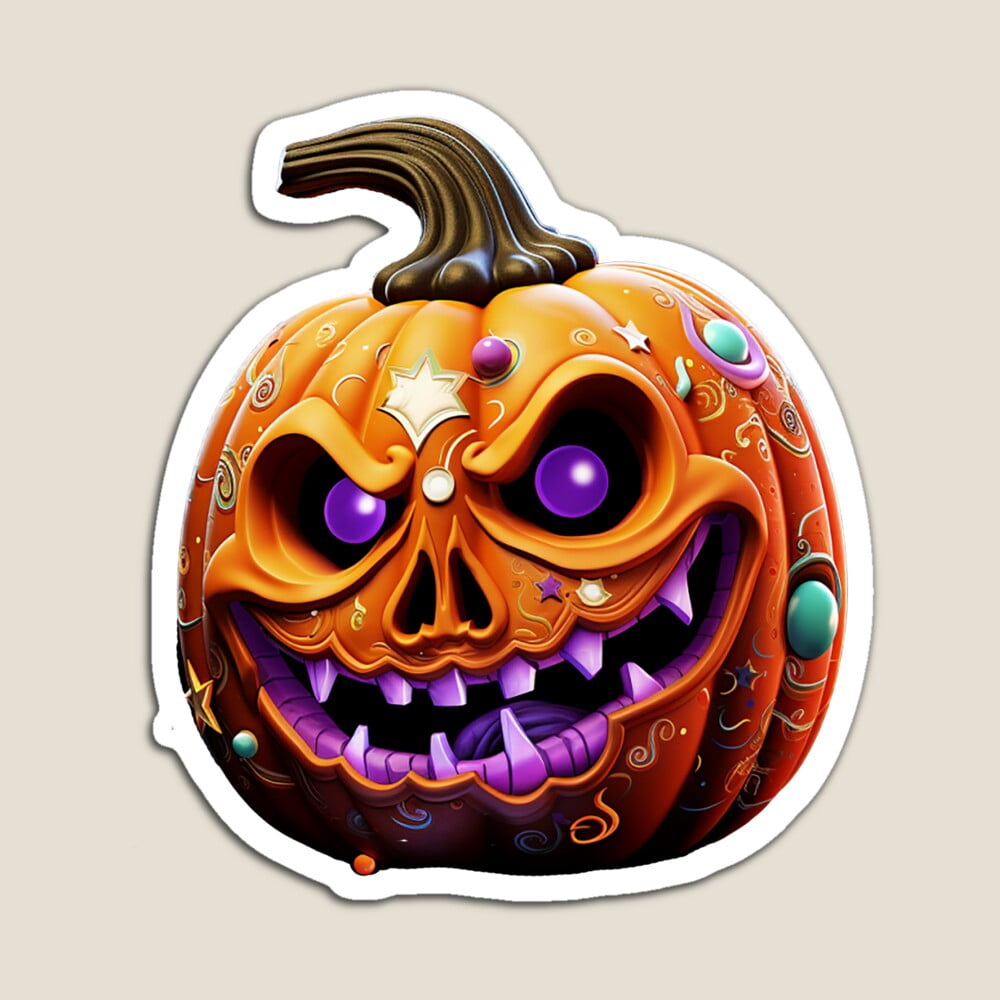 DOPASTICKER Neon Pumpkin - Pumpkin Carving Kit - Trunk Or Treat Ideas ...