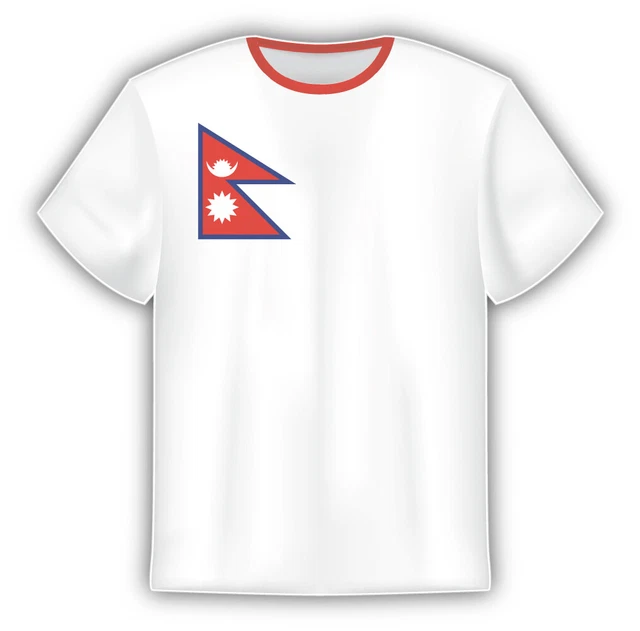 DOPASTICKER Nepal Flag Sticker In The Form Of T Shirt Sticker Phone ...