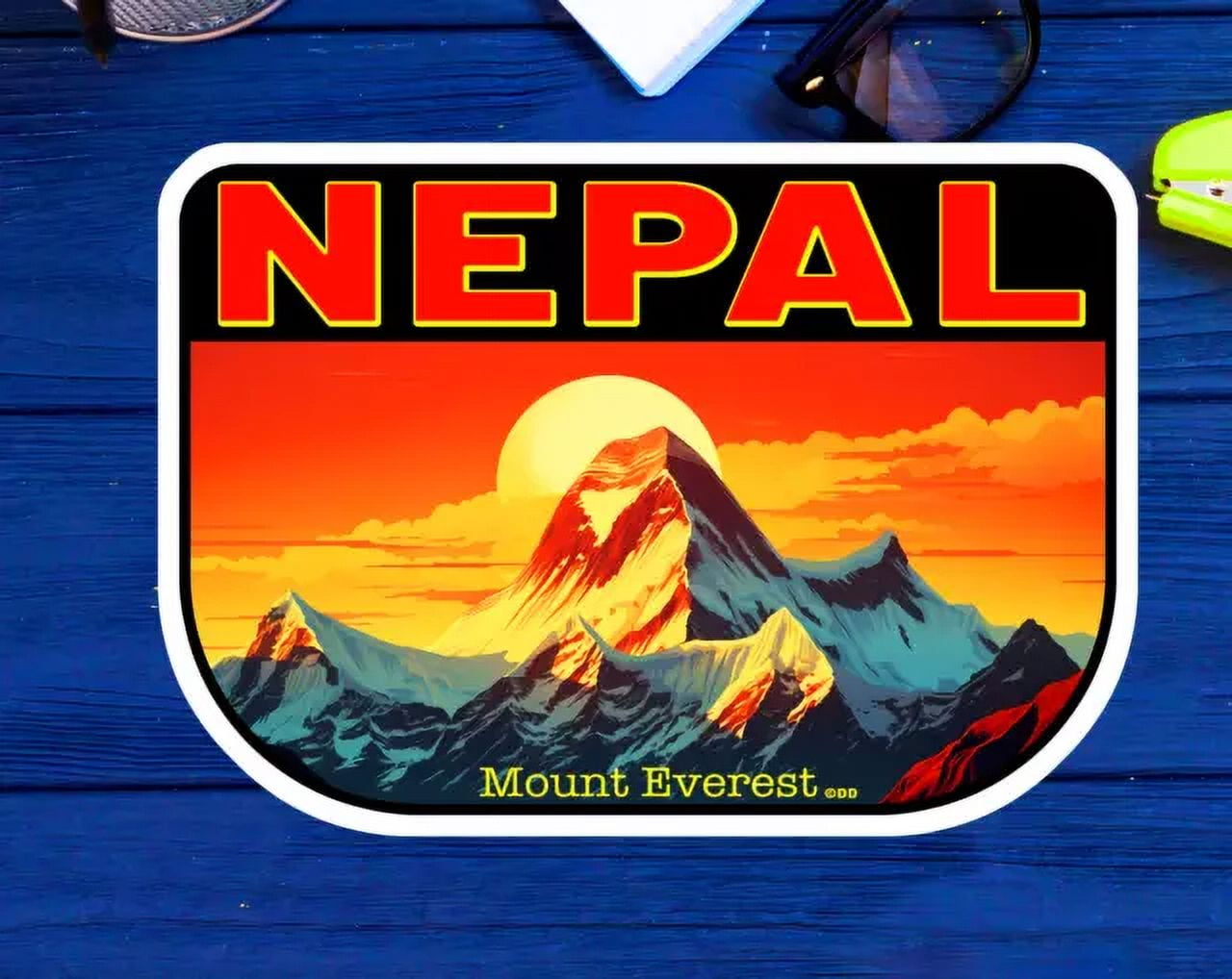 DOPASTICKER Nepal Mount Everest Travel Tourism Decal Decorative Laptop ...